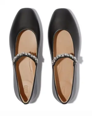 Fitflop Delicato Embellished Flats - Black