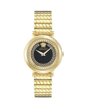 Versace Delphinus Watch - Black/gold