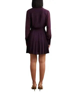 REISS Pleated Mini Dress