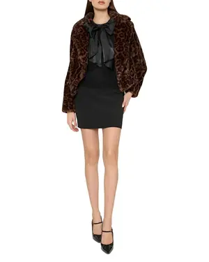 MILLY Arya Faux Fur Coat