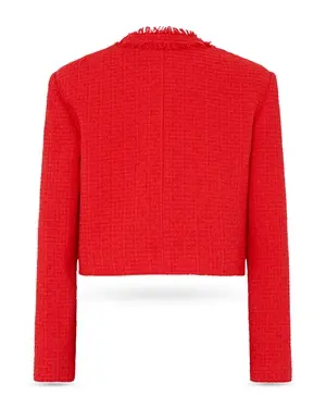 MILLY Serena Boucle Jacket - Red