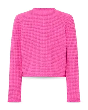 MILLY Sade Textured Cardigan Jacket