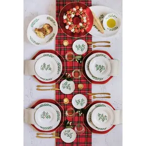 VIETRI Holiday Glass Service Plate/charger