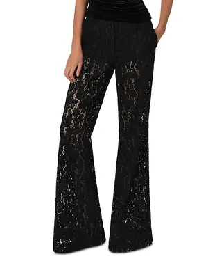 REISS Lace Wide Leg Pants