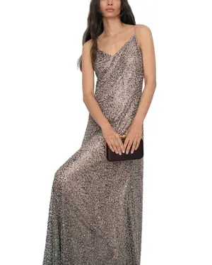 REISS Sequin Maxi Dress