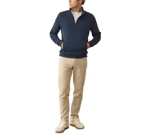 Marine Layer Corbet Quilted Quarter Zip Sweater