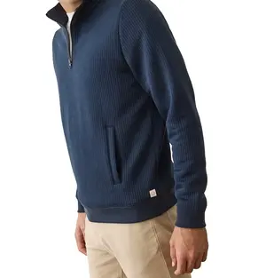 Marine Layer Corbet Quilted Quarter Zip Sweater