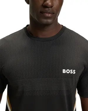 BOSS Tee Tech Toc Slim Fit Logo Tee - Black