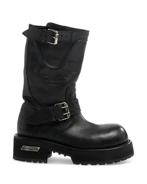 Balenciaga Venom Buckle Boots - Noir Multi