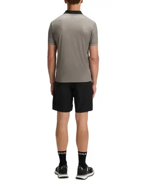 BOSS Palle Toc Slim Fit Short Sleeve Polo Shirt - Light Pastel Grey