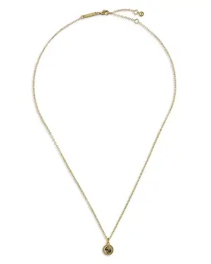 Ted Baker London Soltell Solitaire Sparkle Crystal Pendant Necklace - Gold Tone