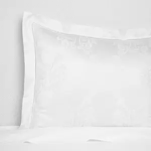 SFERRA Giza 45 Lido Floral Standard Sham - White