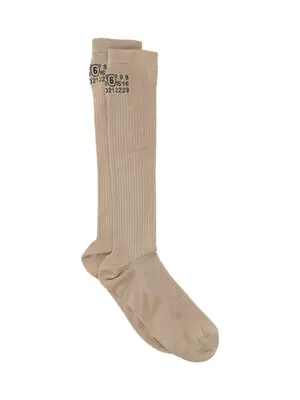MAISON MARGIELA Numeric Socks Beige