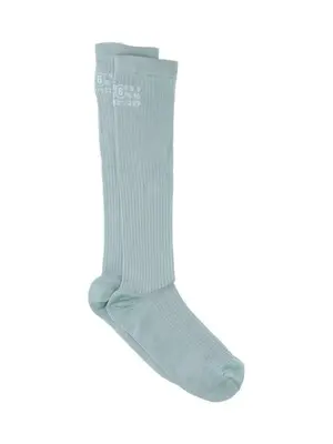 MAISON MARGIELA Numeric Socks Light Blue