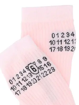 MAISON MARGIELA Numeric Socks - Pink