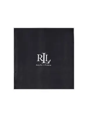 Ralph Lauren Silk Logo Scarf - Black