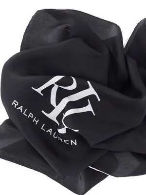 Ralph Lauren Silk Logo Scarf