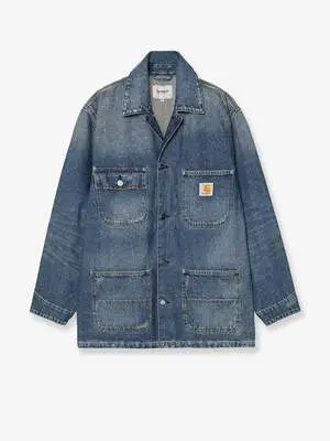 Carhartt Work In Progress Aden Chore Coat Bradenton Denim Jacket - Blue