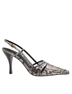 Michael Kors Python-effect Leather Slingback - Piton