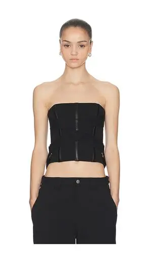 HAELO Interwoven Brace Top - Black