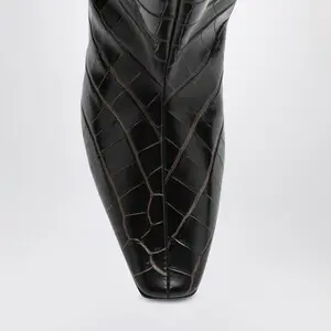 TOTEME Crocodile-print Leather Boots
