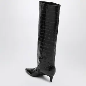 TOTEME Crocodile-print Leather Boots