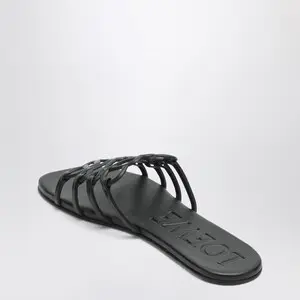 Loewe Anagram Petal Slides - Black