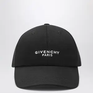 Givenchy Baseball Cap With Engraved Buckle - Black