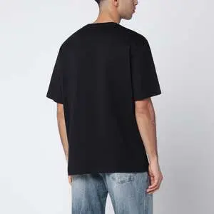 Amiri Cotton T-shirt With Logo Print - Black