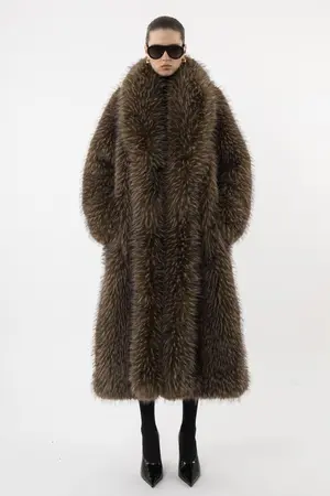 Arakii Long Faux Fur Coat