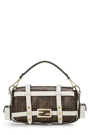 Fendi Coated Cage Baguette - White
