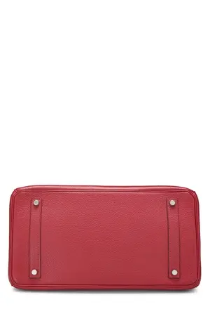 Hermès Clemence Birkin 35 - Rouge Casaque