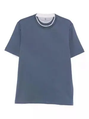 Brunello Cucinelli Crew-neck T-shirt - Blue