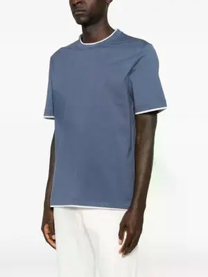 Brunello Cucinelli Crew-neck T-shirt - Blue