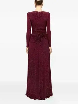NISSA Embellished Twisted Maxi Dress