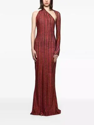 ATU BODY COUTURE One-shoulder Cut-out Maxi Dress - Red