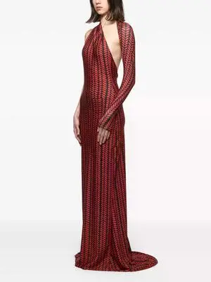 ATU BODY COUTURE One-shoulder Cut-out Maxi Dress - Red