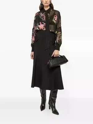NISSA Floral Tie Blouse
