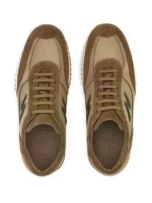 Hogan Interactive Logo-patch Sneakers - Brown