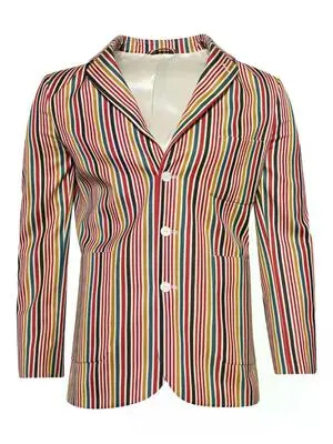 BODE Lawrence Striped Suit Jacket - Red