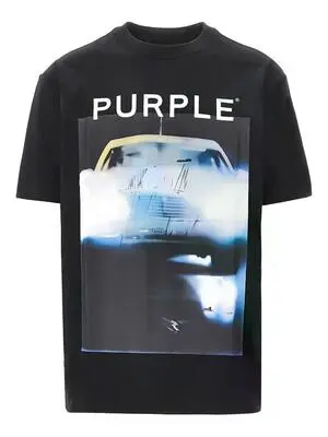 Purple Brand Pattern T-shirts For Men