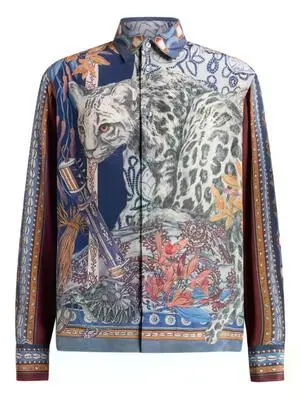 Etro Leopard-print Silk Shirt