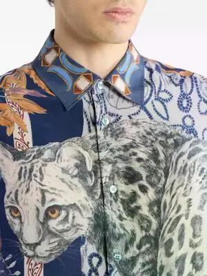 Etro Leopard-print Silk Shirt