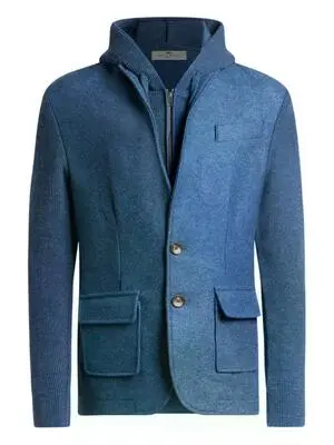Etro Removable-hood Wool Jacket