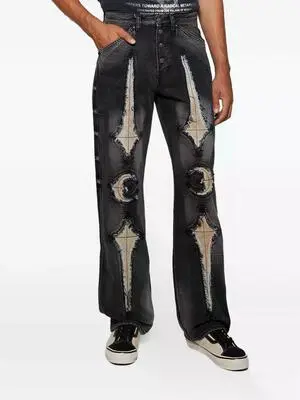 THUG CLUB Bone-detail Jeans