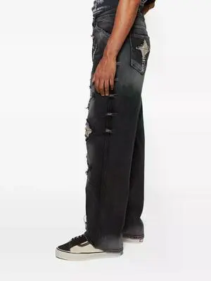 THUG CLUB Bone-detail Jeans