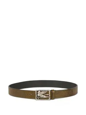 Etro Pegaso-buckle Leather Belt - Brown