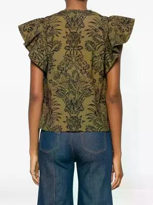 Ulla Johnson Ruffled Floral-pattern Blouse