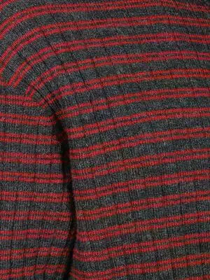 NAMACHEKO High-neck Striped Knitwear