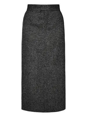 ANOUKI Slit-detail Midi Skirt